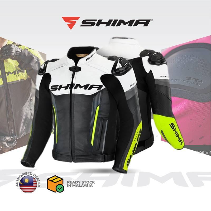 SHIMA BANDIT Men Motorcycle Jacket - Fluo | Shopee Malaysia