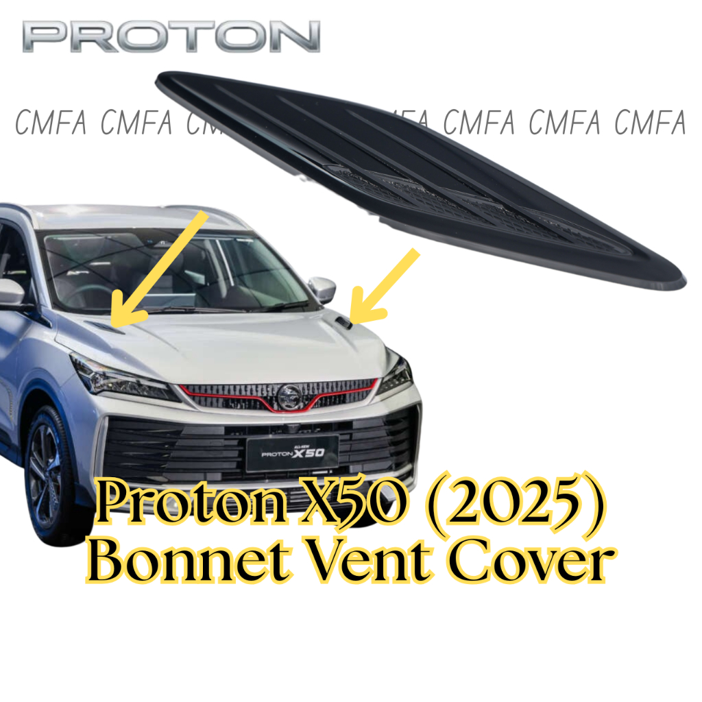 (ORI! READY STOCK) Proton X50 2025 Facelift Front Bonnet Vent Cover ...