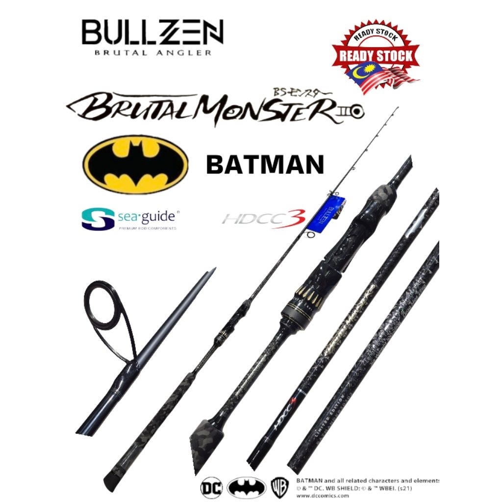 BULLZEN Batman The Caped Crusader Limited Edition Jigging Rod | Shopee ...