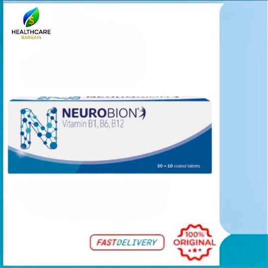 Neurobion (Vitamin B1, B6, B12) 50 X 10 Coated Tablets EXP Sept 2026 ...