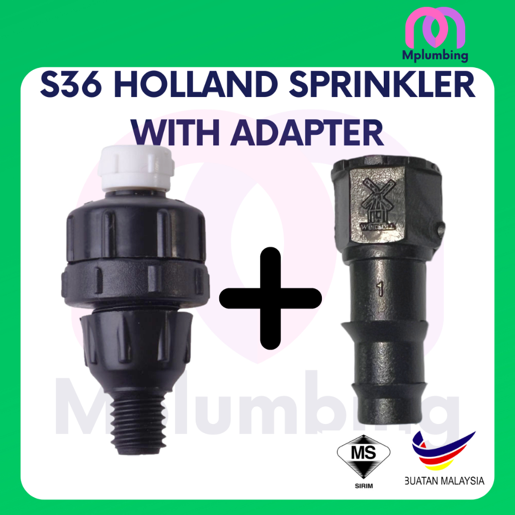 (10PCS) HOLLAND SPRINKLER S36 WITH ADAPTER | Shopee Malaysia