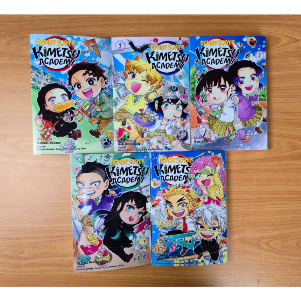 Demon Slayer : Kimetsu Academy Manga Volume 1-6 (English Version ...