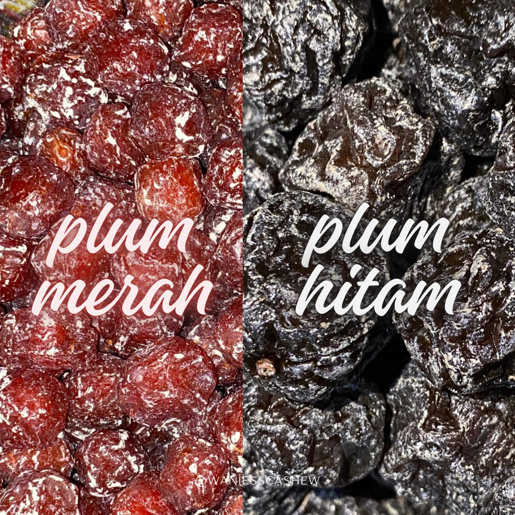 ASAM PLUM KERING /asam plum merah dan hitam/masin-masin sedap asam plum ...