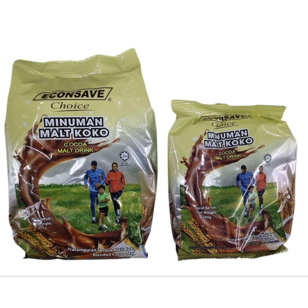 ES CHOICE Halal Minuman Koko Malt | Cocoa Malt Drink 400g & 200g ...