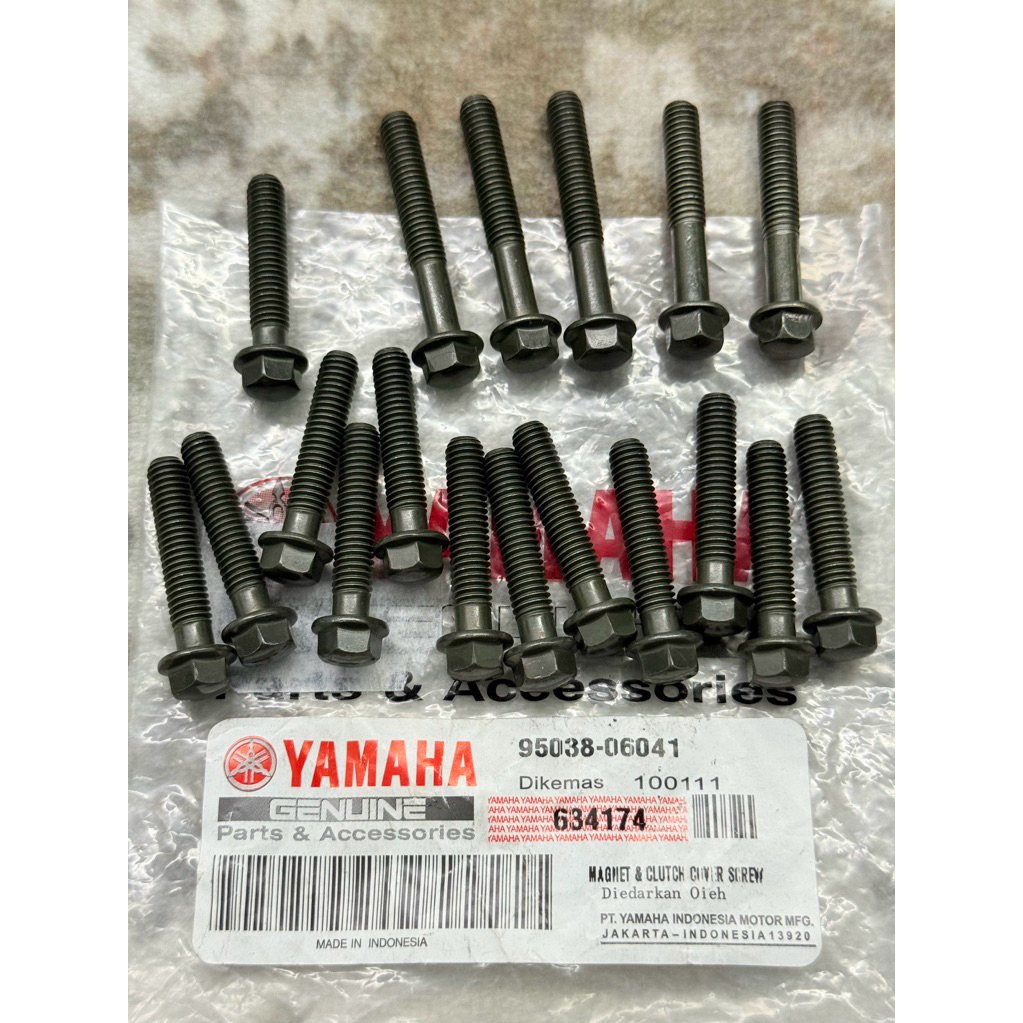 YAMAHA RXZ OLD / CATALYZER 5PV ENGINE SCREW COMPLETE SET INDONESIA ...