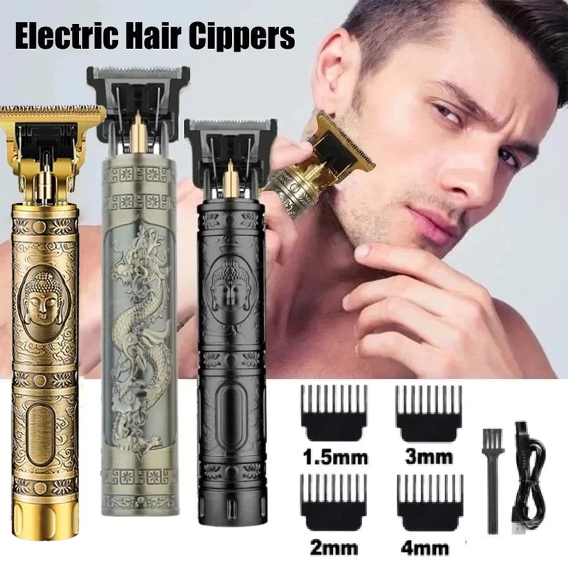 Electric Hair Trimmer Clipper Cutting Machine Home Haircut Men Mesin ...