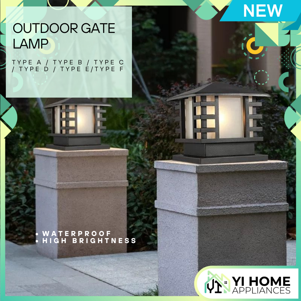 🔥HOT🔥Outdoor Gate Light / Classic Outdoor Gate Lamp / Weather Proof ...