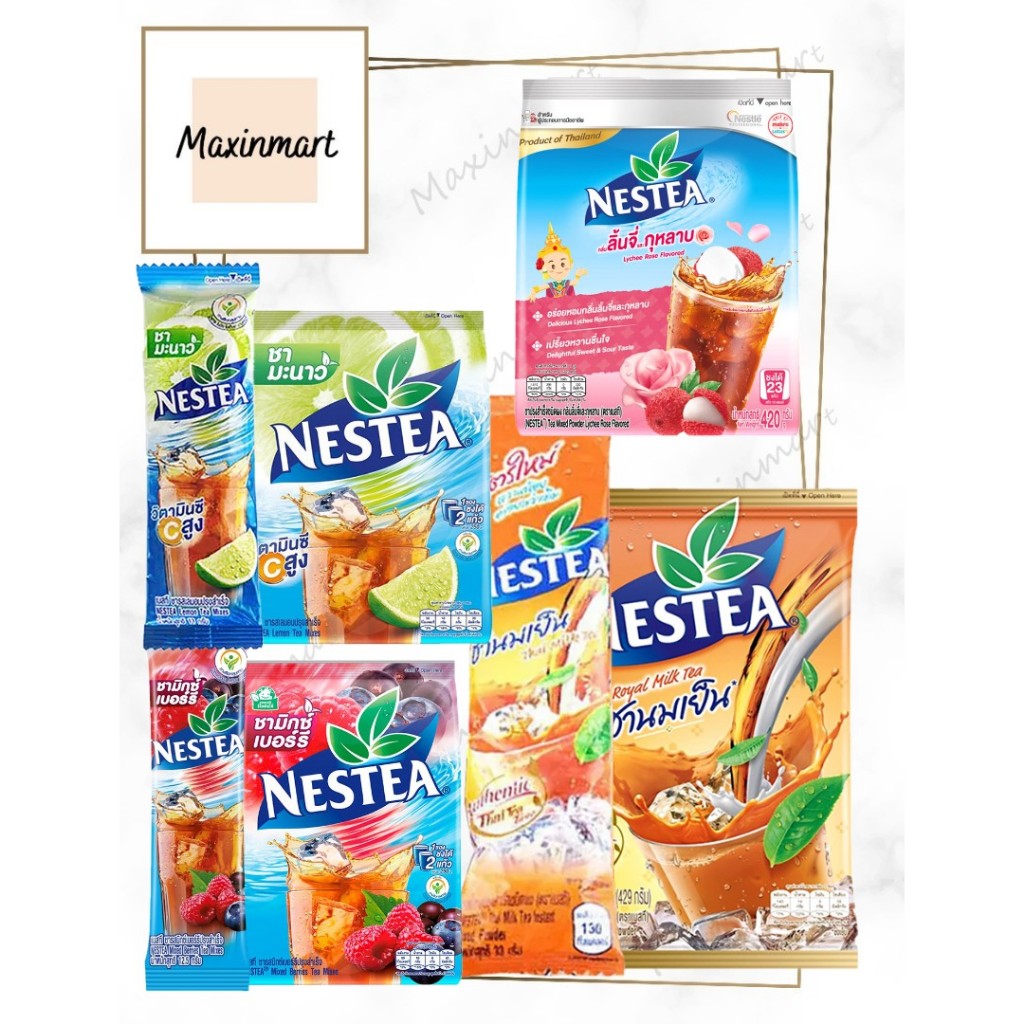 NESTEA Lemon Tea Mixes / Thai Tea / Mixed Berry (13 g x18 sachets ...
