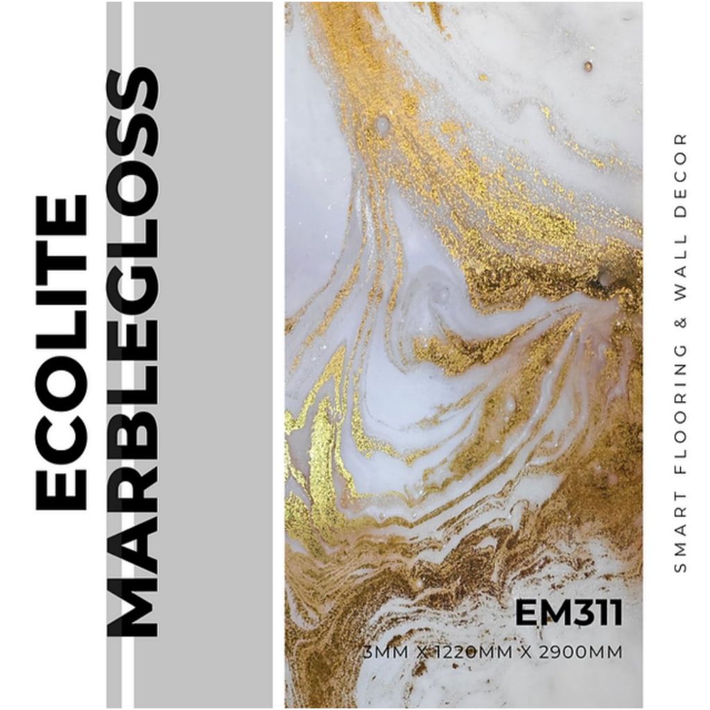 ECOLITE MarbleGloss UV Board 3mm - EM311 (Golden Rich) [ONLY KLANG ...
