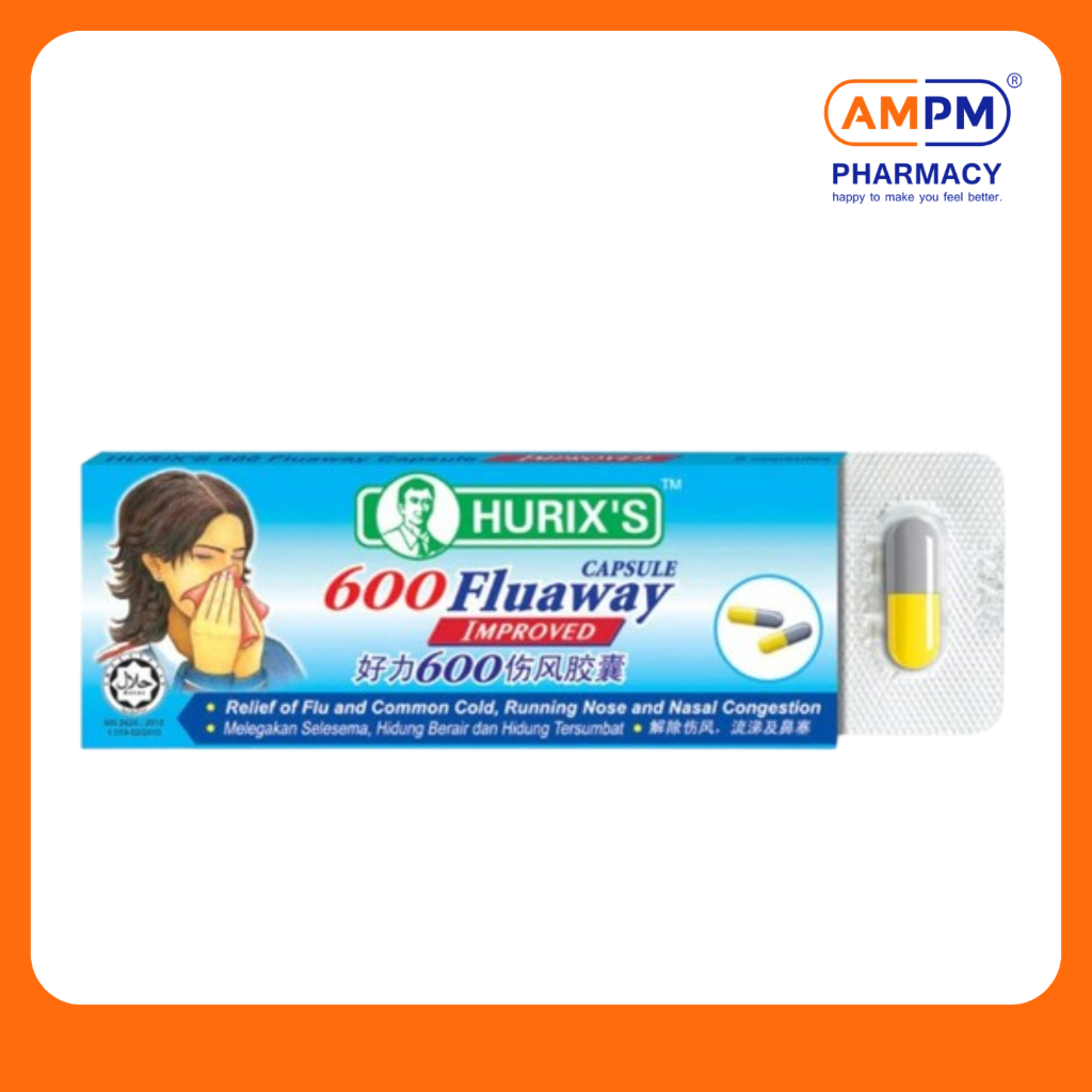 HURIX'S 600 Fluaway Capsule (6's) | Shopee Malaysia