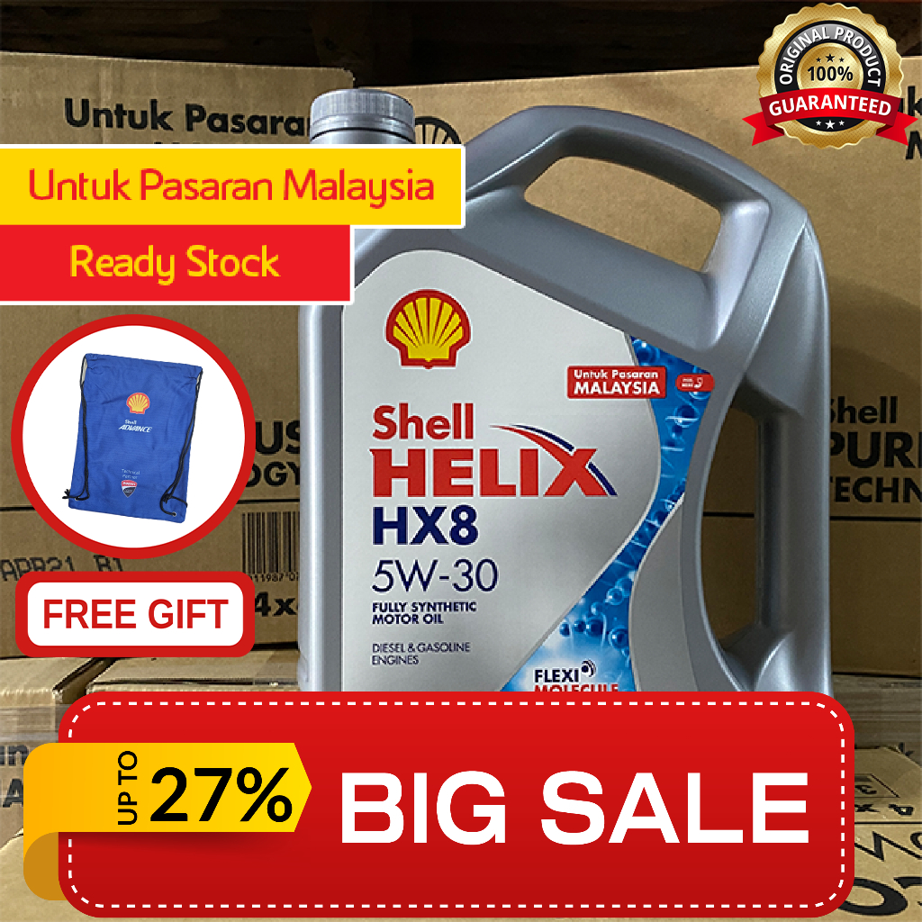Shell Helix HX8 5W-30 Fully Synthetic Engine Oil (4L) | Shopee Malaysia
