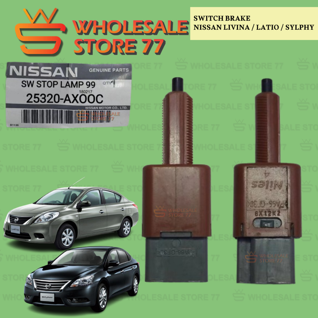 ORIGINAL | NISSAN LIVINA / LATIO / SYLPHY Brake Switch Stop Switch 4pin ...