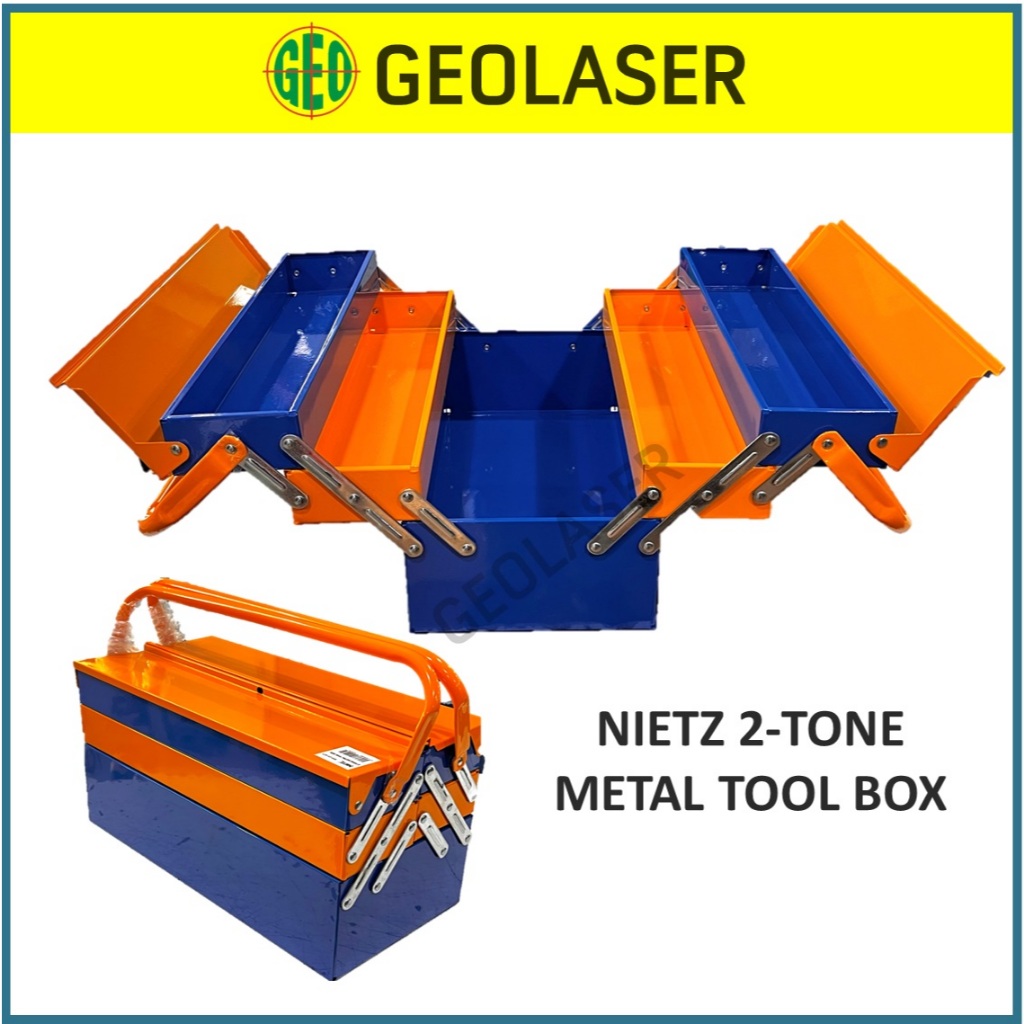 NIETZ 2 TONE 3-LEVELS METAL TOOL BOX | Shopee Malaysia