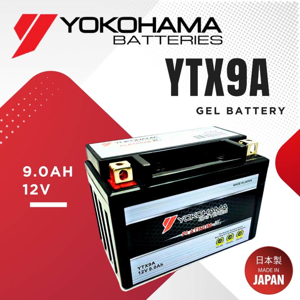 YTX9A YTX9 BATTERY YOKOHAMA YAMAHA YFM400 R250 CBX250 TR200 BENELLI ...