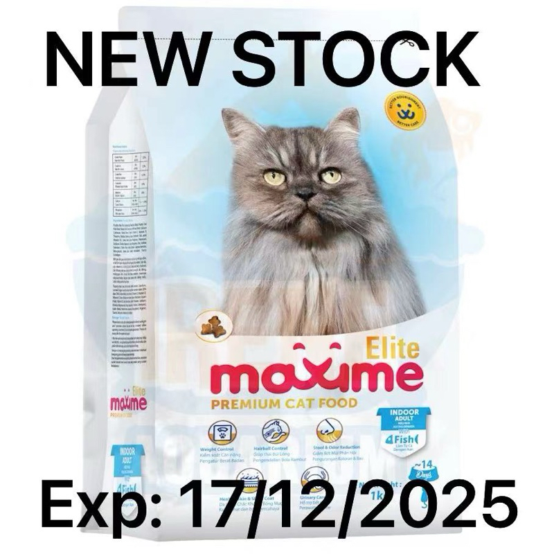 (Exp Date: DEC 2025) Maxime Elite Premium Dry Cat Food-5kg 营养猫粮 ...