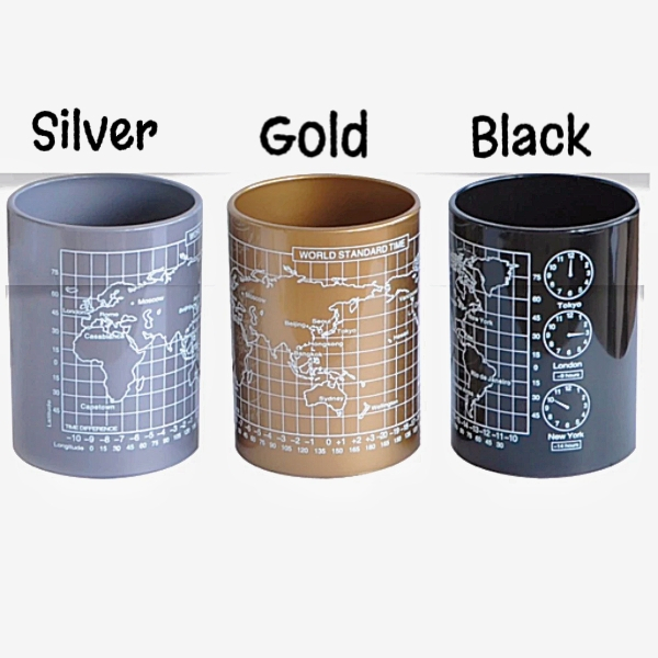 World Map Pen Holder ( Round Metal ) PH 510 | Shopee Malaysia