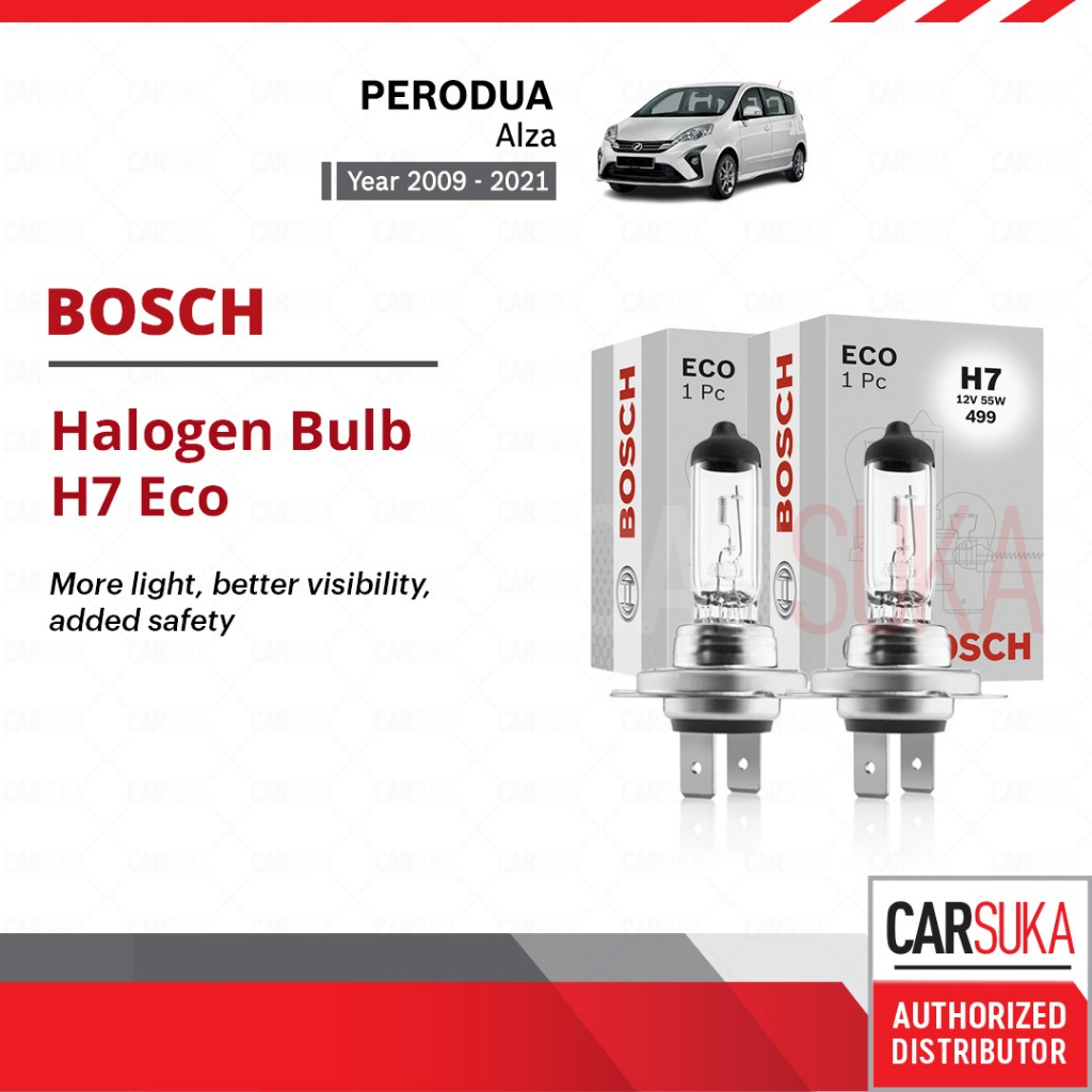 Bosch Halogen Headlight Bulb for Perodua Alza (55W) H7 | Shopee Malaysia