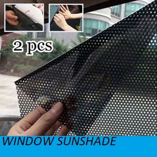 2Pcs Car Window Sunshade Magic Tinted Mesh Net Windshield Net ...