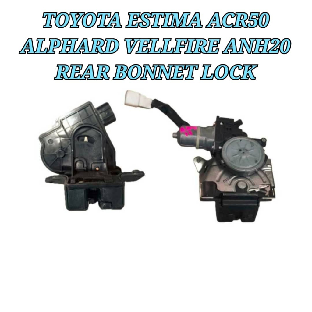 🇯🇵🇯🇵 Rear Bonnet Lock Toyota Estima Previa ACR50 Alphard Vellfire ANH20 ...