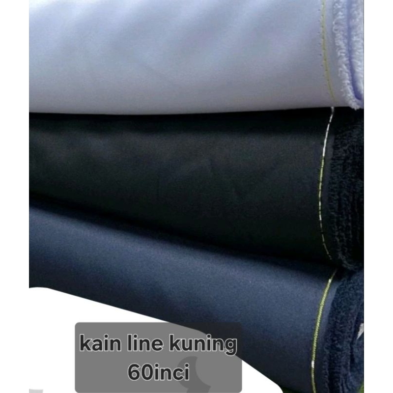 KAIN UNIFORM YELLOW LINE BIDANG 60 INCII READY STOCK | Shopee Malaysia