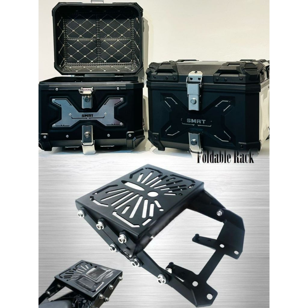 SMRT TOP BOX TANKER ABS ALUMINIUM LOCK MOTORCYCLE 36L 45L 55L 57L with ...