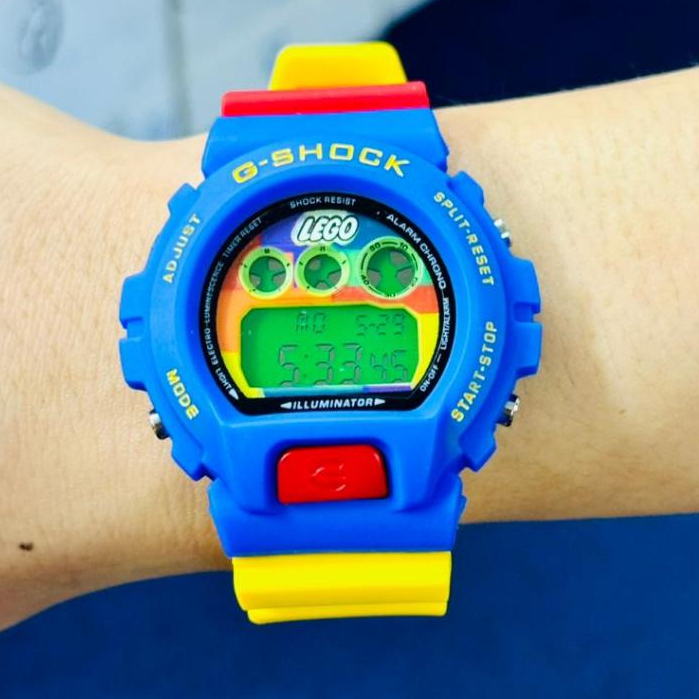 (Custom Item) Gshk Dw6900 Lego jam tangan lelaki free box Gshk, Murah ...
