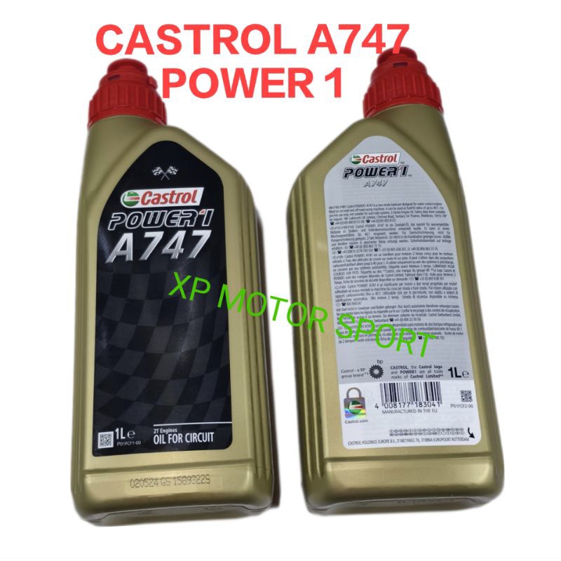 CASTROL 2T OIL POWER 1 A747 [1 LITER] 💯 ORIGINAL | Shopee Malaysia