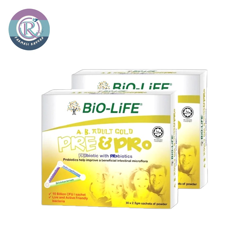 Bio-Life A.B. Adult Gold Prebiotic & Probiotics 30 Sachets | Shopee ...