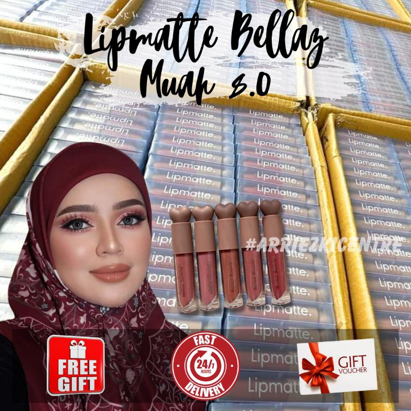 BELLAZ ORIGINAL HQ - LIPMATTE MUAH 8.0 | LIPMATTE BELLAZ | Shopee Malaysia