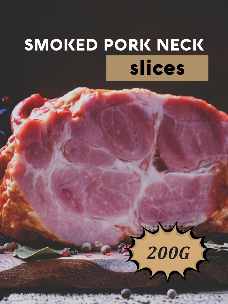 PORK HAM, SMOKED PORK NECK SLICES, PORK SANDWICH HAM SLICES | Shopee ...