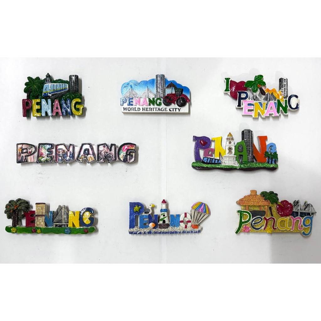 Fridge Magnet Penang - Refrigerator Magnet - Cenderahati Pulau Pinang ...