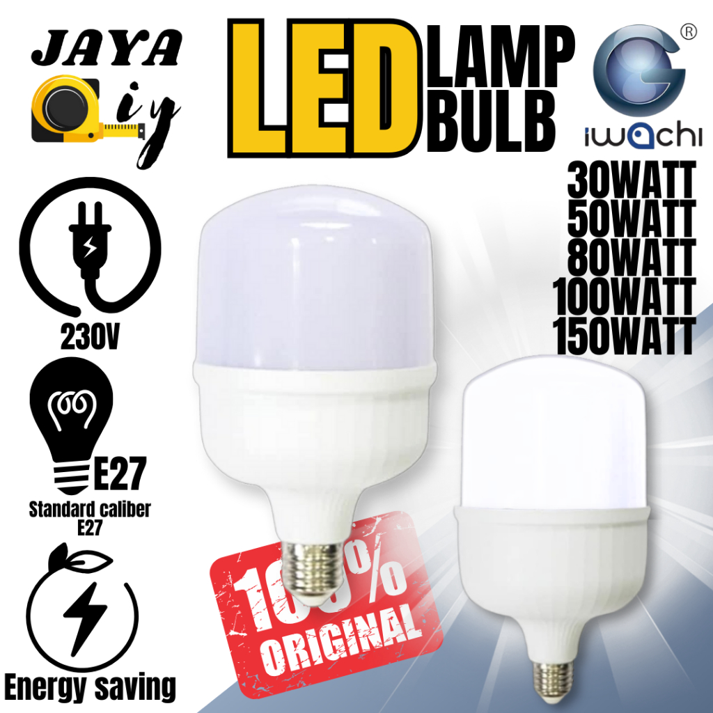 IWACHI 【ORIGINAL】【HIGH BRIGHTNESS LED BULB】30W / 50W / 80W / 100W ...