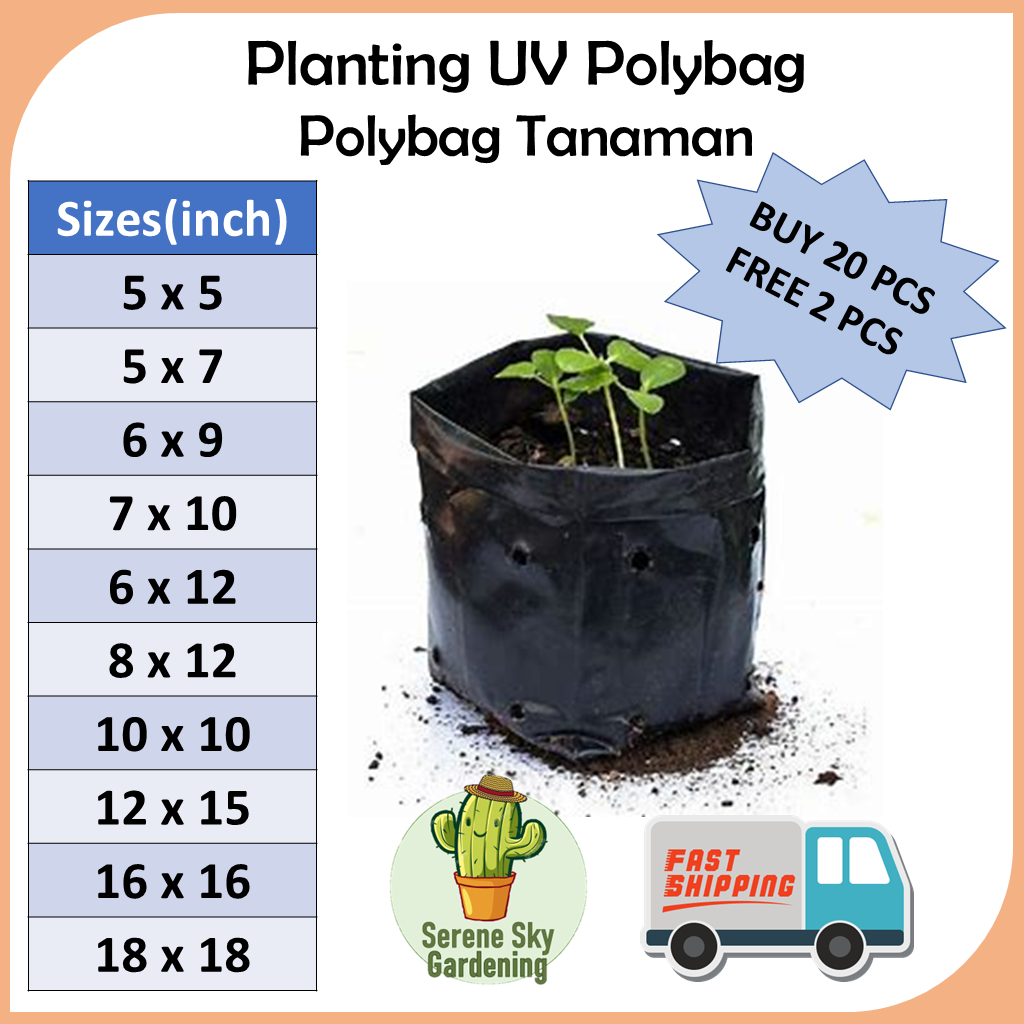 SS Gardening Polybag for Plants Polibag untuk Tanaman | Shopee Malaysia