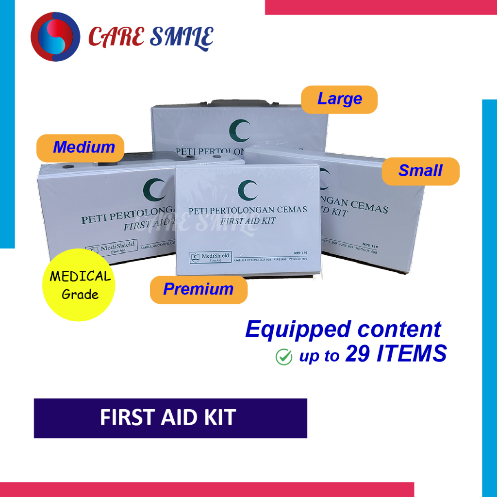 First Aid Kit Equipped Emergency Use MEDISHIELD MPM159 MPS119 MPM129 ...