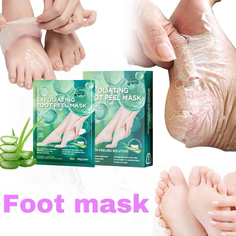 EXFOLIATING FOOT PEEL MASK masker tapak kaki penghalus tapak kaki tumit ...