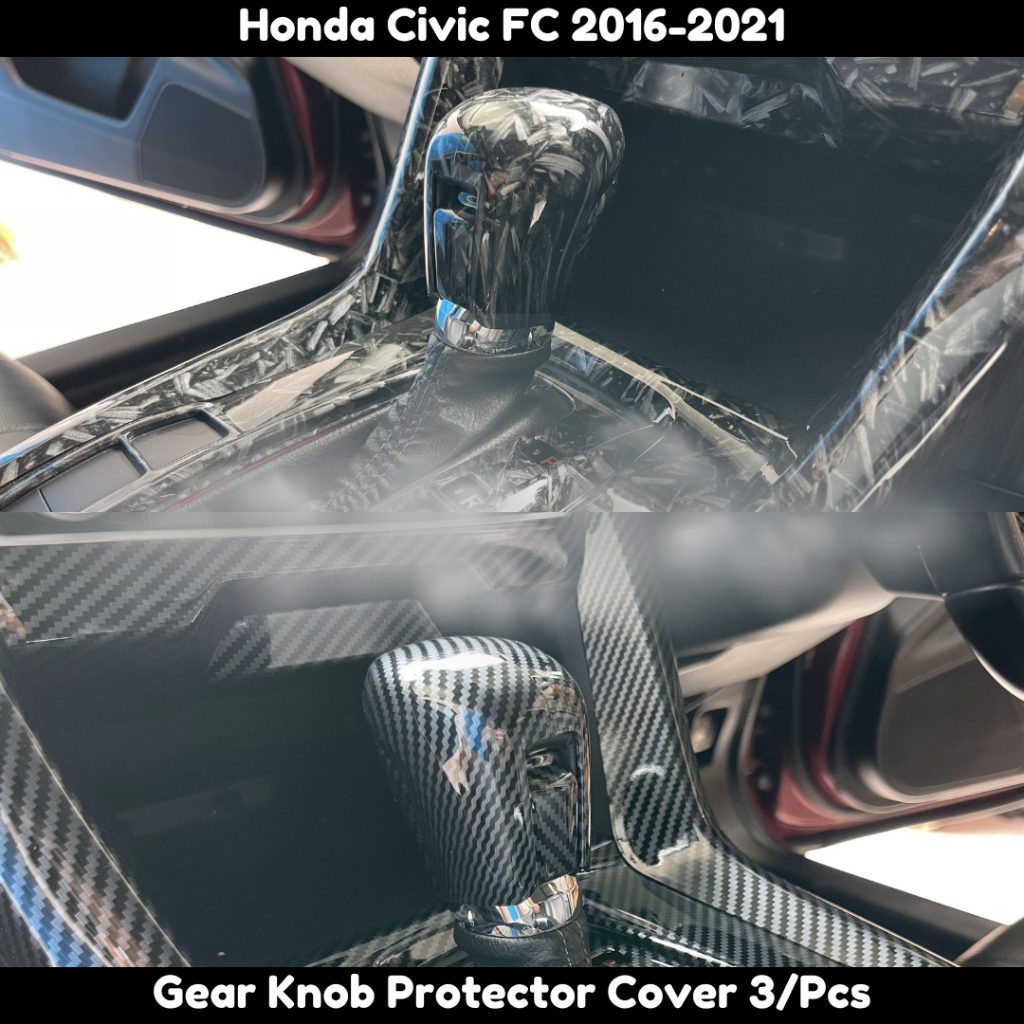 Honda Civic Fc 2016-2021 Forged Carbon Trim&Carbon Trim Gear Knob/Gear ...