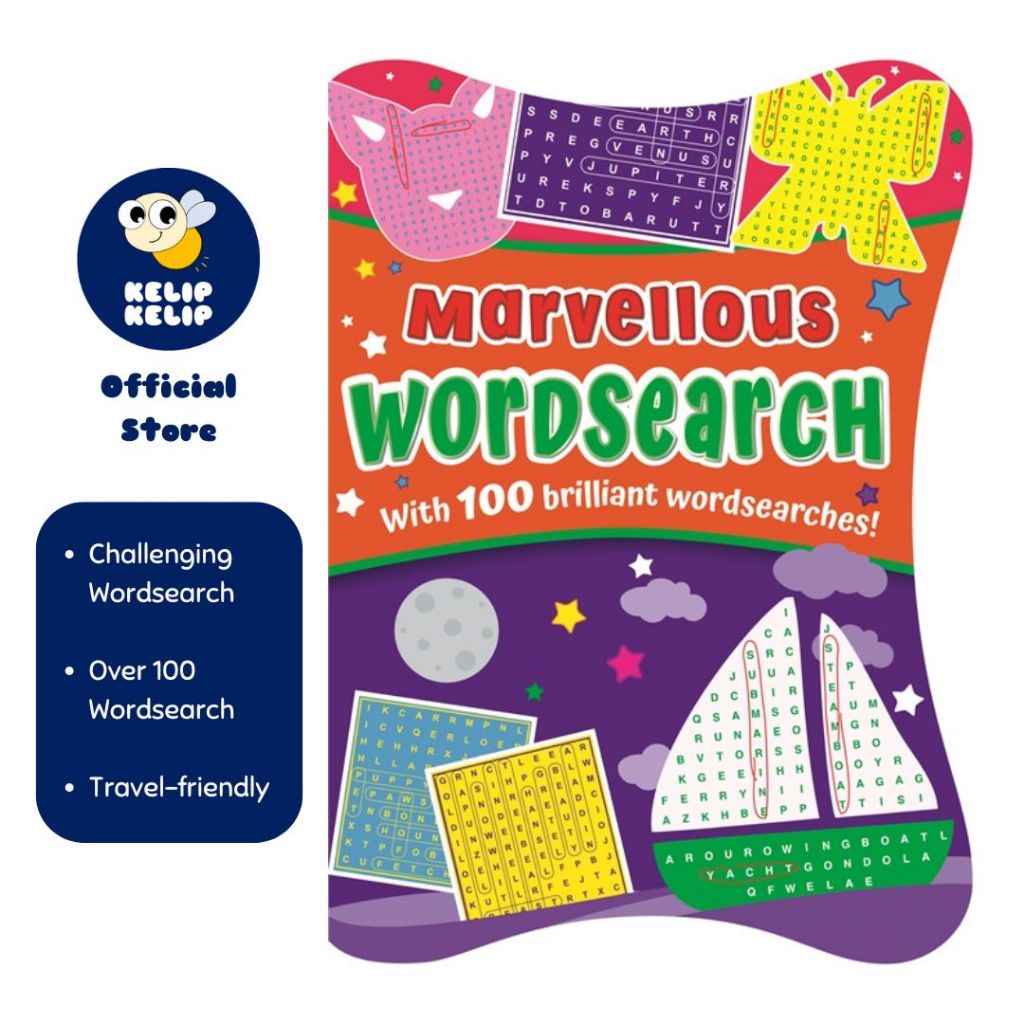 Marvellous Word Search Activity Book For Kids with 100 Exciting Puzzles ...