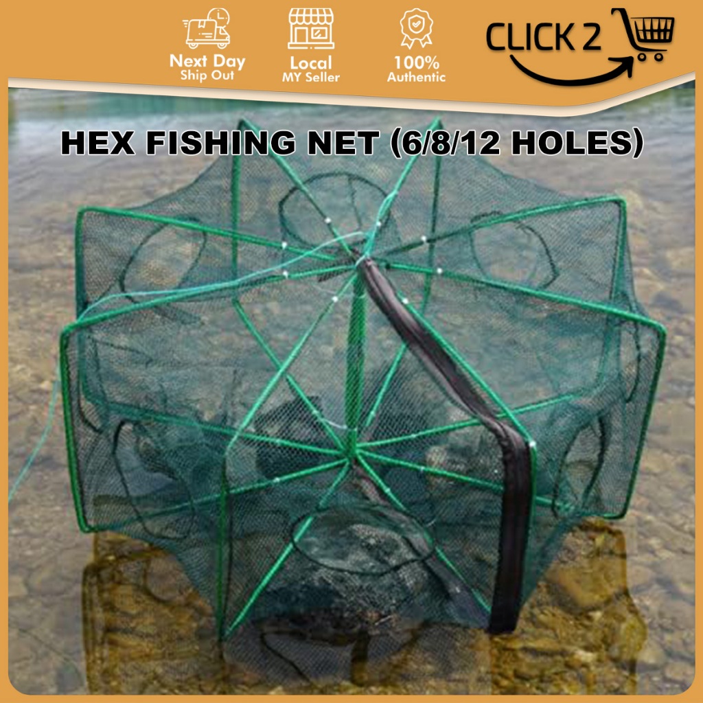 [MY] Bubu Payung Ikan Jaring Ikan Udang / Folding Fishing Net Shrimp ...