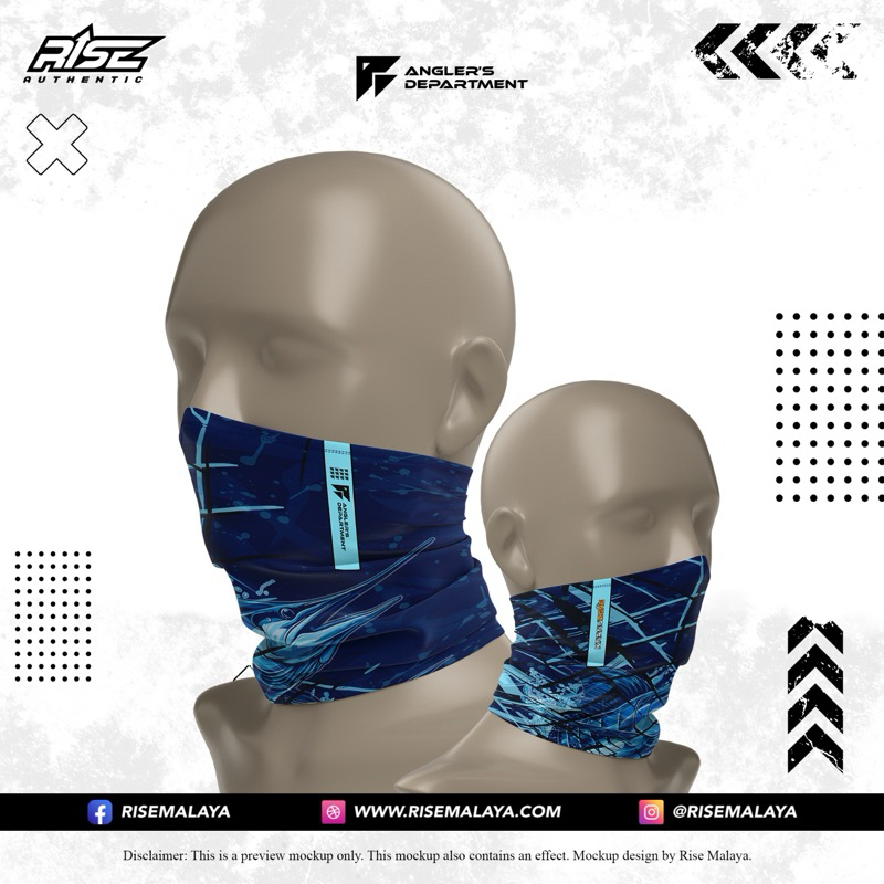 Face Mask Angler department Edisi biru | Shopee Malaysia