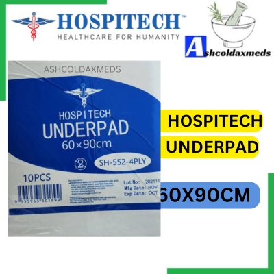 HOSPITECH Underpad Absorbent 4 PLY (60X90CM) Pelapik Tilam Kencing 10 ...