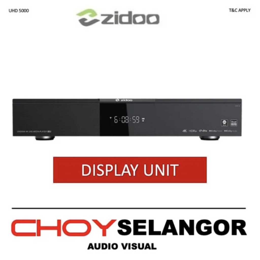 Zidoo UHD5000 Ultimate Hifi Flagship Media Player Display Unit | Shopee Malaysia