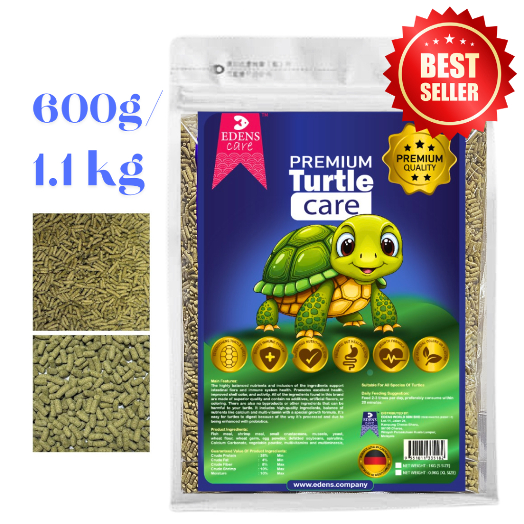 Edens Premium Turtle Pellets /Turtle Food Tortoise Food/Makanan Kura ...