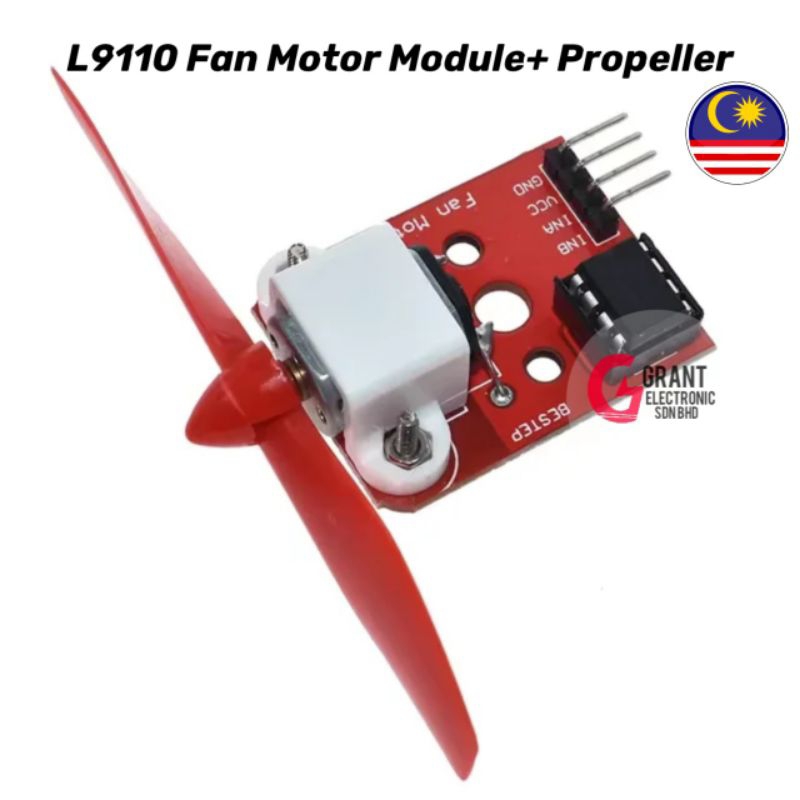 5v L9110 Fan Module Robot Design with Propeller Fire Fighting Robot for Arduino DIY | Shopee ...