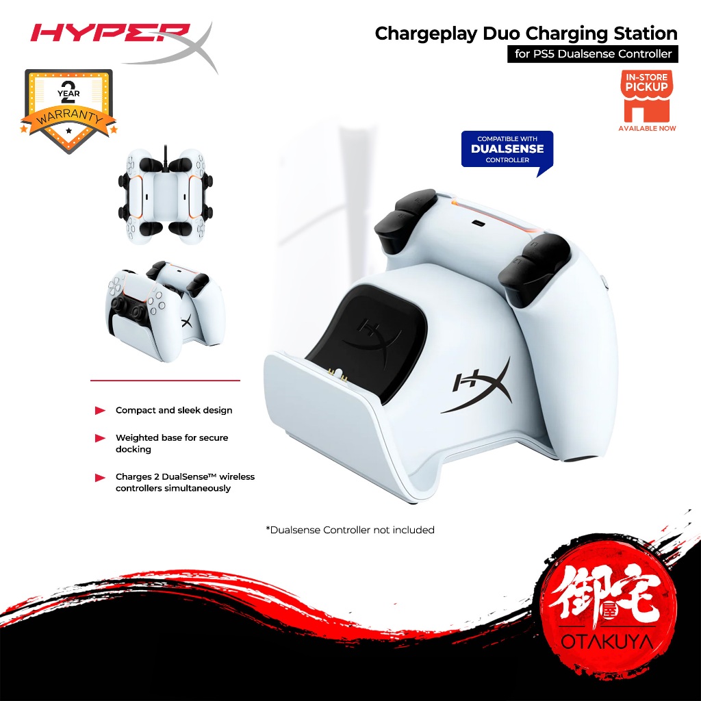 【2025 SALE】HyperX Chargeplay Duo Dualsense Charging Dock (2 Year ...
