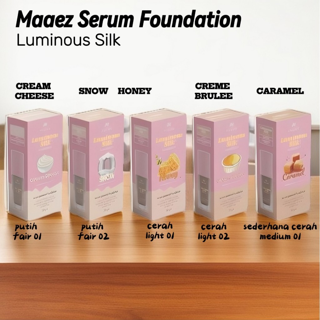 MAAEZ LUMINOUS SILK FOUNDATION [ serum - powered foundation ] 30G ...