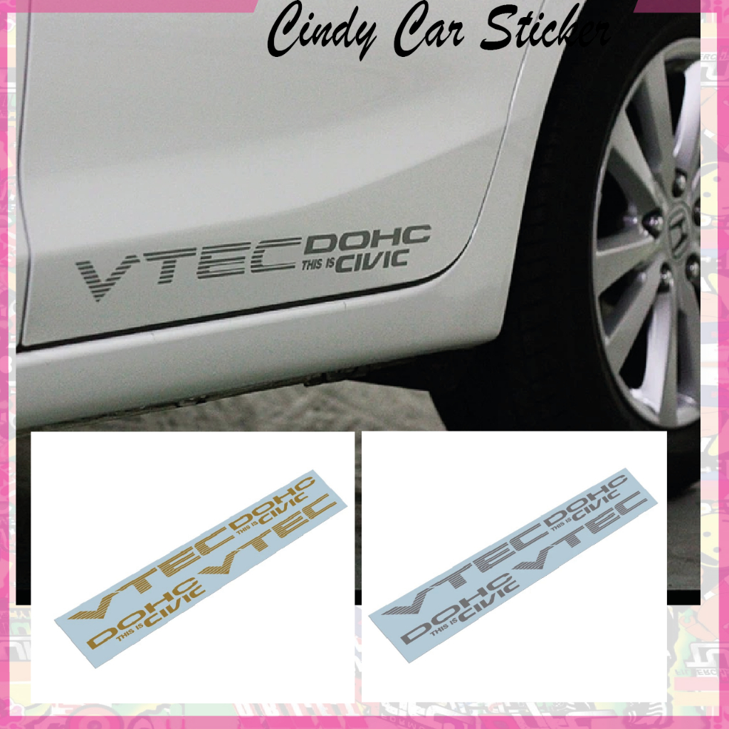 Sticker Honda Civic Eg6 Eg9 VTEC DOHC VTEC DOHC Sticker Honda EG EK ...