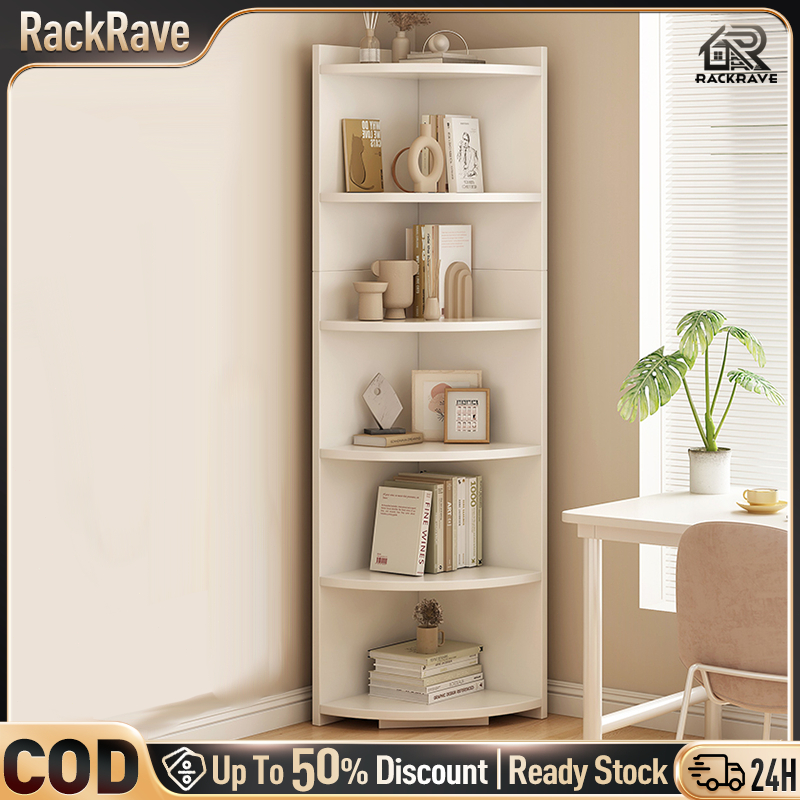 Rr Corner Bookshelf Wooden Multipurpose Mult Floor Book Shelf Home Simple Display Rack Book