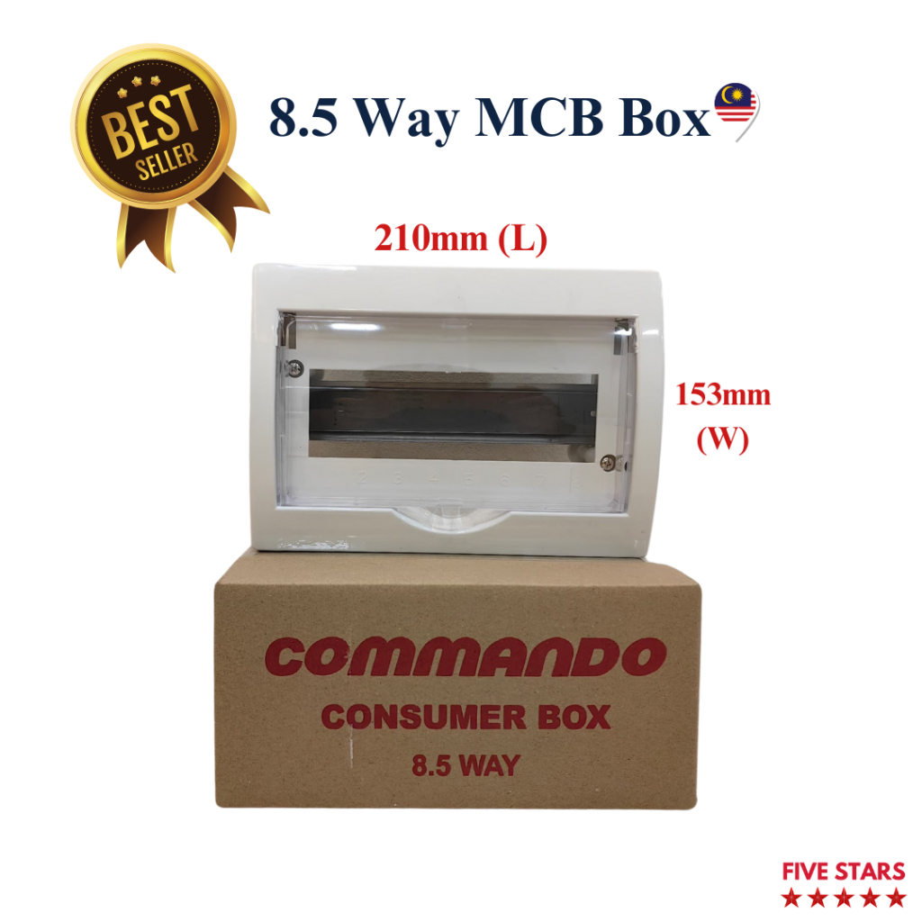 8.5Way / 10.5Way / 12.5Way PVC MCB Box / Consumer PVC Box / DB Box | Shopee Malaysia