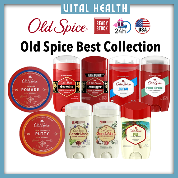 Old Spice l Men Deodorant Antiperspirant Pure Sport Swagger Fiji l Hair ...