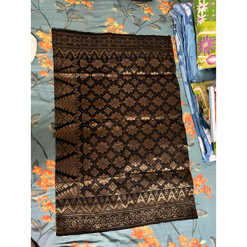 BLACK GOLDSampin Dewasa Songket | Raya | Nikah | Tunang | 2M Siap Jahit ...